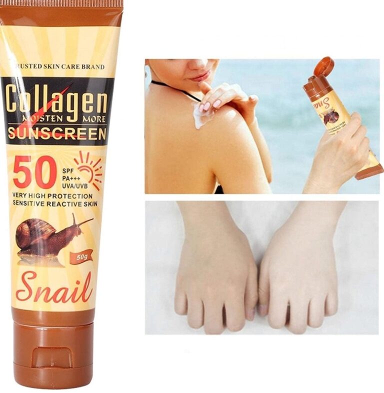 PROTECTOR SOLAR CON BABA DE CARACOL Y COLAGENO – Productos chinos